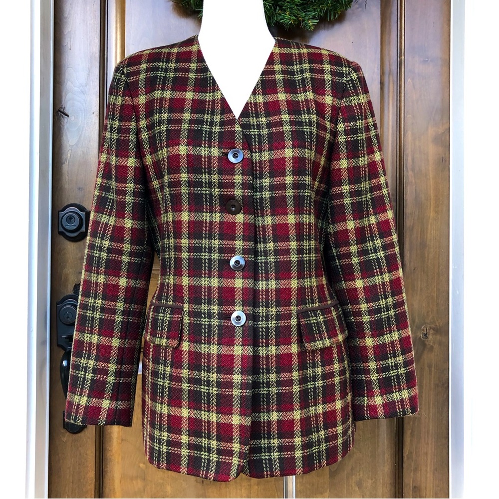 Kasper & Co. Asl Wool Blazer - Gem